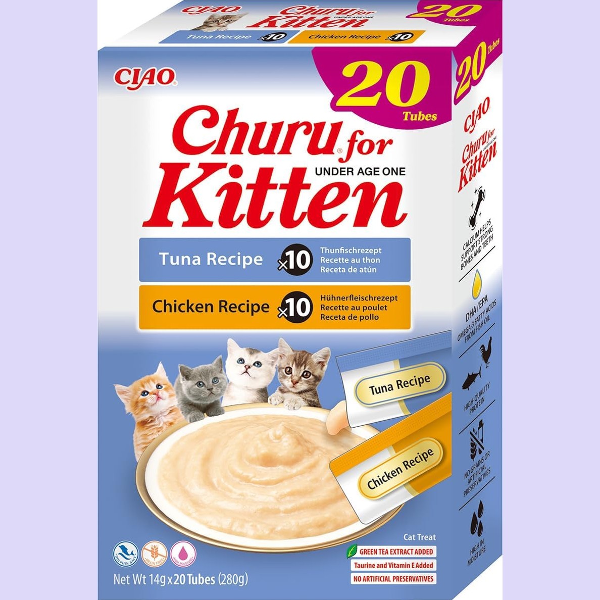 CHURU Kitten Treat Variety Box Tuna and Chicken 20x14g | Pets Villa