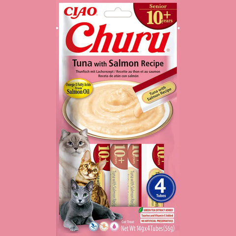 CHURU Senior Cat Tuna with Salmon Recipe 4x14g | Pets Villa