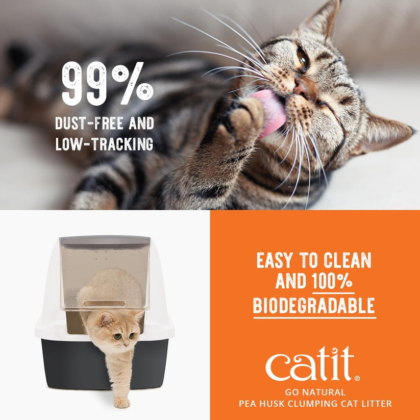 CATIT Go Natural! Pea Husk Clumping Cat Litter - 14L Box