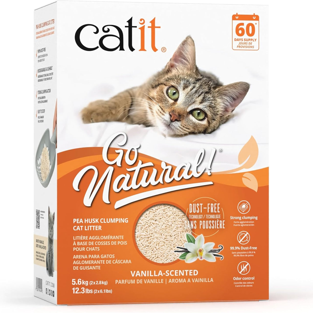 CATIT Go Natural! Pea Husk Clumping Cat Litter - 5.6kg – Pets Villa