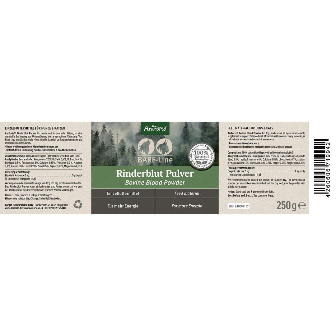ANIFORTE Bovine Blood Powder 250g – Pets Villa