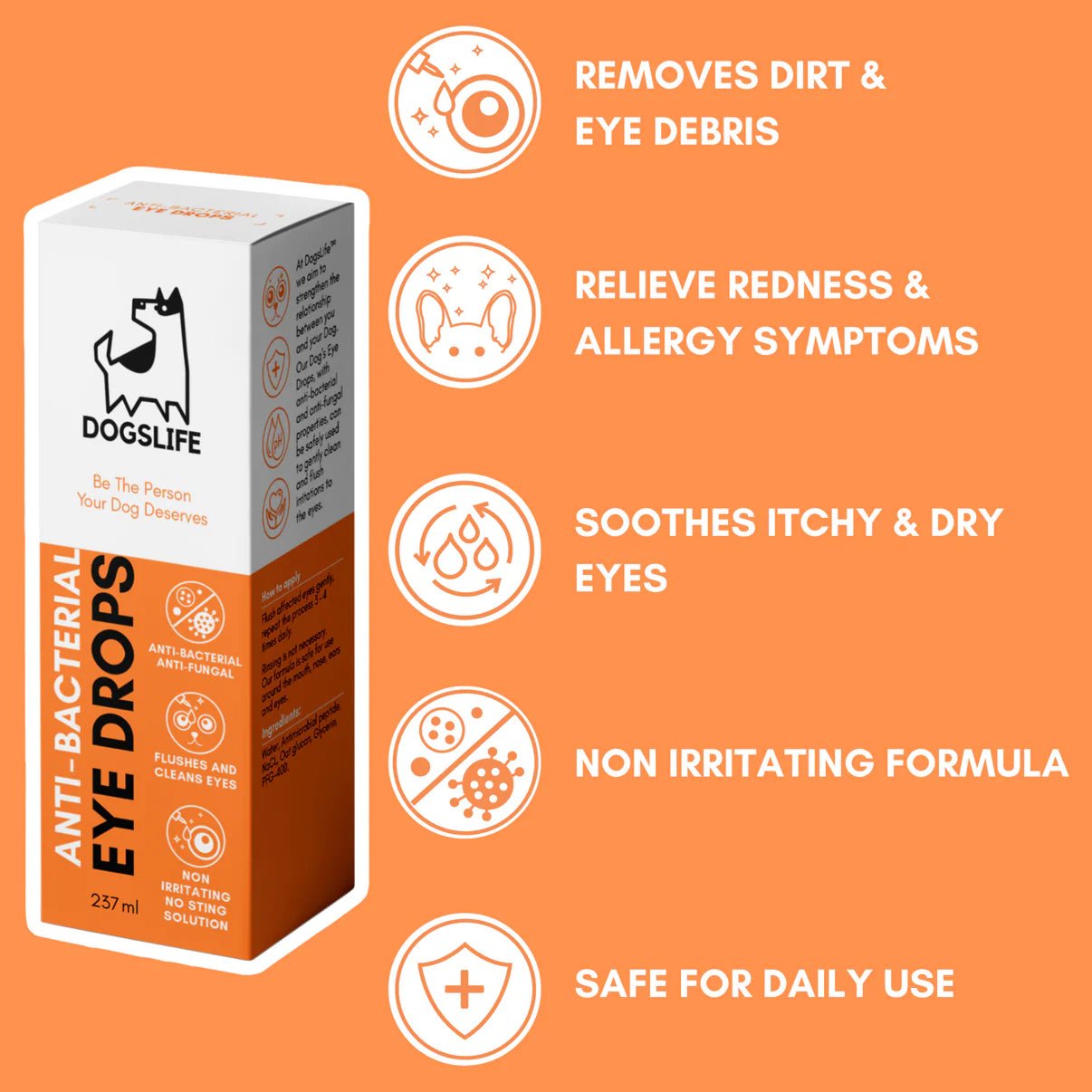 DOGSLIFE Anti-Bacterial Eye Drops | Pets Villa