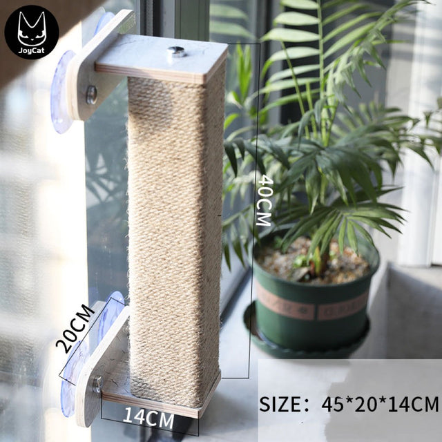JOYCAT Window Perch/Scratch Post/Tunnel | Pets Villa