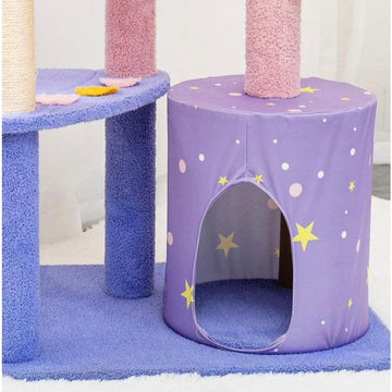 MARTINA 108-142cm Planet Cat Tree Climbing Frame | Pets Villa