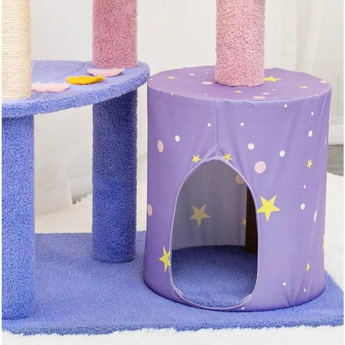 MARTINA 108-142cm Planet Cat Tree Climbing Frame | Pets Villa