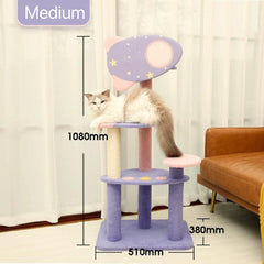 MARTINA 108-142cm Planet Cat Tree Climbing Frame | Pets Villa