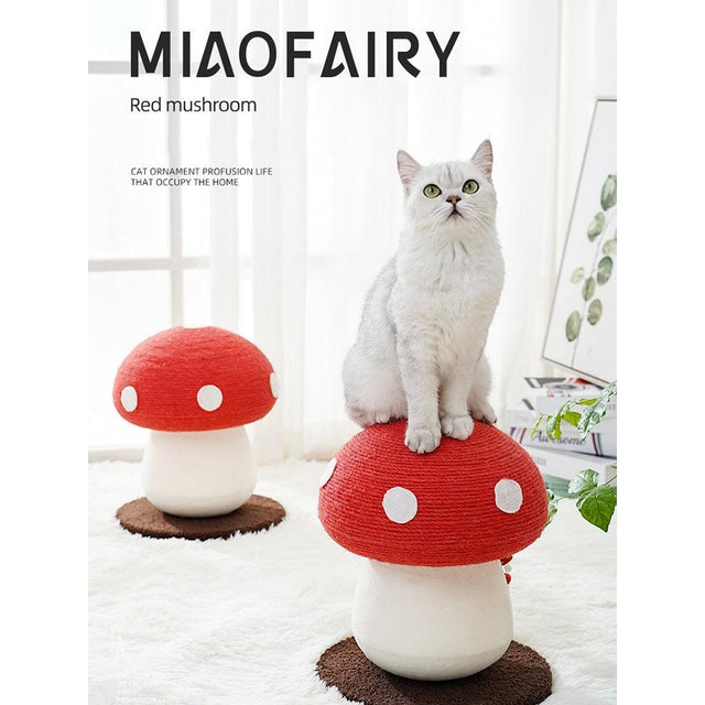 MIAOFAIRY Red Mushroom Cat Scratcher – Pets Villa