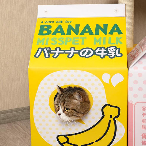 MISSPET Milk Box Cat Scratching Board